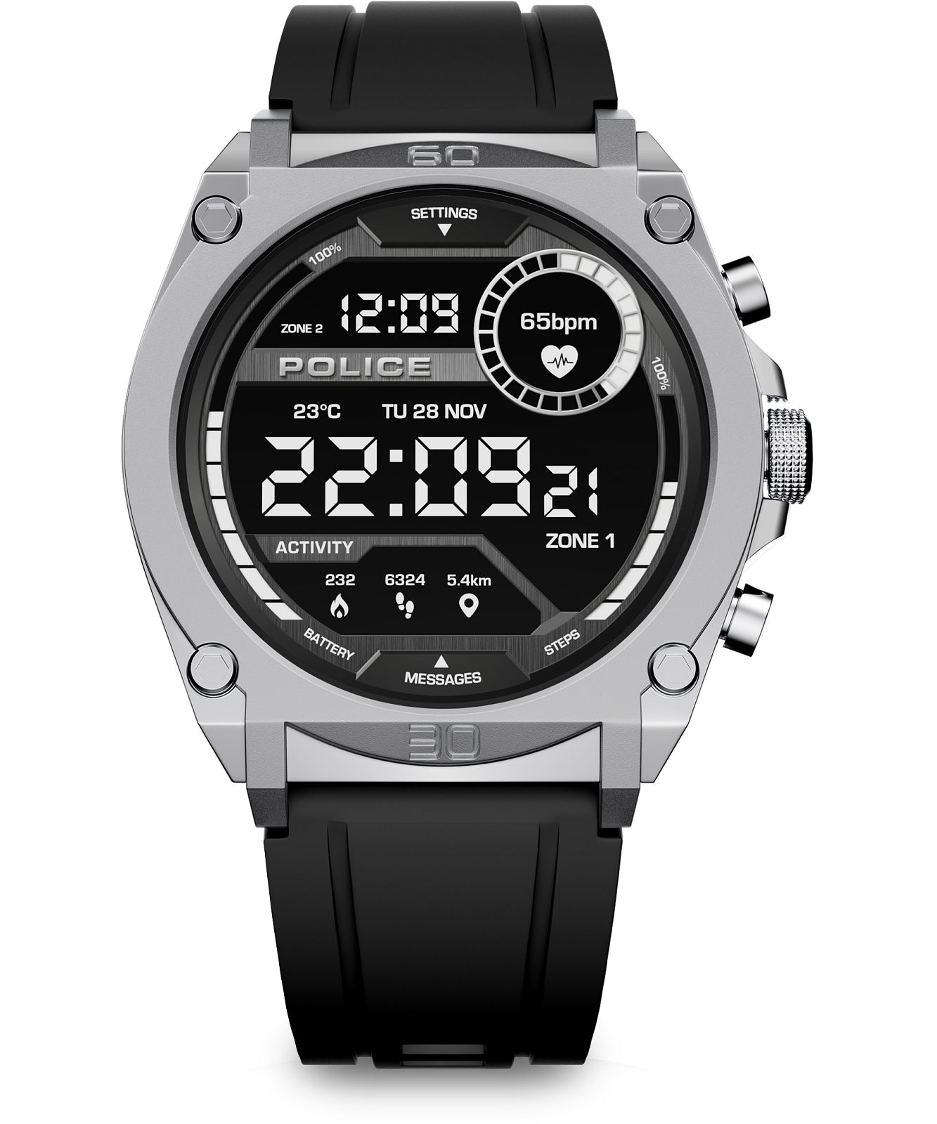 PEIUN0000101 - Smartwatch Police • Fabrykazegarków.pl