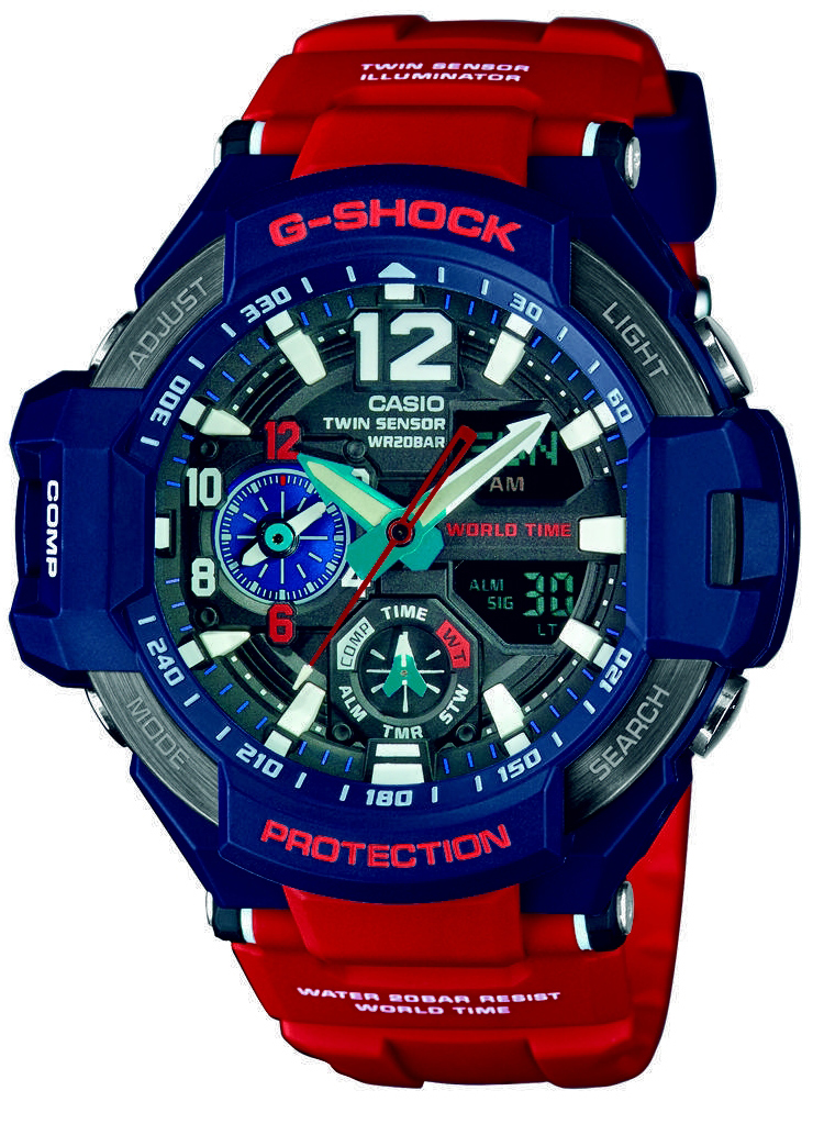 GA-1100-2AER Casio - Zegarek Casio G-SHOCK • Fabrykazegarkow.pl